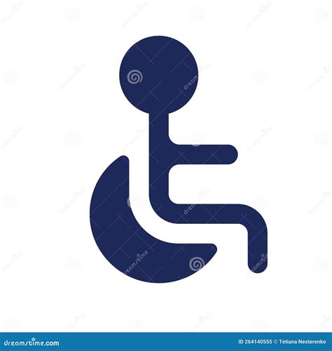 Disability Black Glyph Ui Icon Stock Vector Illustration Of Interface
