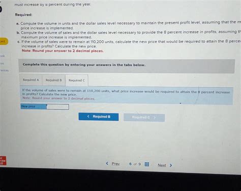 Solved Problem Algo CVP Analysis And Price Changes Chegg Com