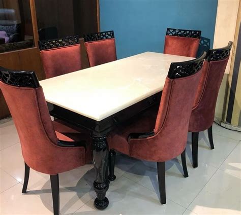 Marble Rectangular 6 Seater Dining Table Set At ₹ 35000 Set In New Delhi Id 2849754481773