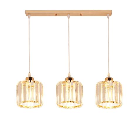 Home Neat L Mpara De Techo Nordic Modern Strip Cristal Luces E Oro Falabella