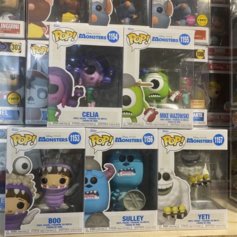 李大 正版現貨 Funko Pop 迪士尼 怪獸電力公司 五隻一套 阿布 毛怪 大眼仔 Celia 雪怪 蝦皮購物