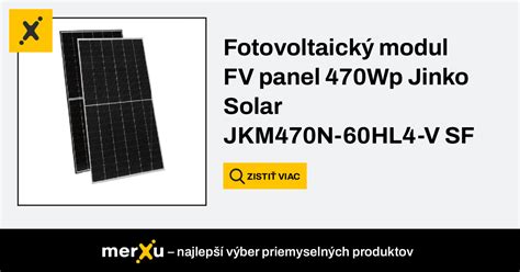 JinkoSolar Fotovoltaický modul FV panel Wp Jinko Solar JKM N HL V SF Mono N Type Half