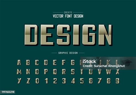 반사 글꼴 및 굵은 알파벳 벡터 그라데이션 서체 및 숫자 디자인 배경에 그래픽 텍스트 0명에 대한 스톡 벡터 아트 및 기타 이미지 0명 3차원 형태 교육 Istock