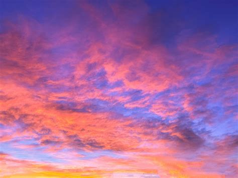 Sunset Cloud Background