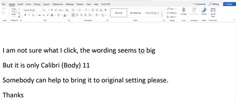 Solved Too Big FONT Of Microsoft Word In Win Microsoft And