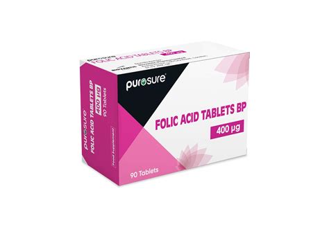 PuroSure Folic Acid Mcg Tablets Count Pregnancy Care Immune System Support Buy Now