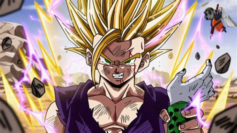 Gohan Vs Cell Wallpaper Artstation Cell Vs Gohan Ssj Ii