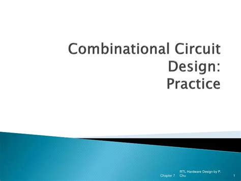 Ppt Combinational Circuit Design Practice Powerpoint Presentation