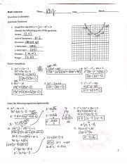 Math Review Key Pdf Course Hero