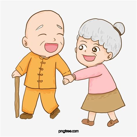 목발과 흰 머리 노인 일러스트 노인 클립 아트 흰 머리 어르신 Png 일러스트 및 Psd 이미지 무료 다운로드 Pngtree