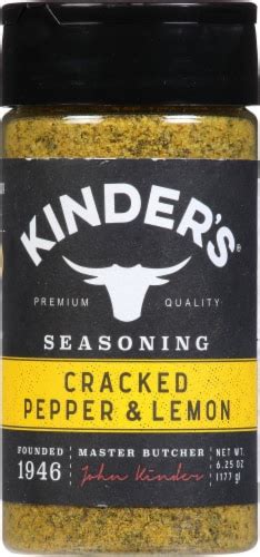 Kinders® Cracked Lemon Pepper Seasoning 625 Oz Harris Teeter
