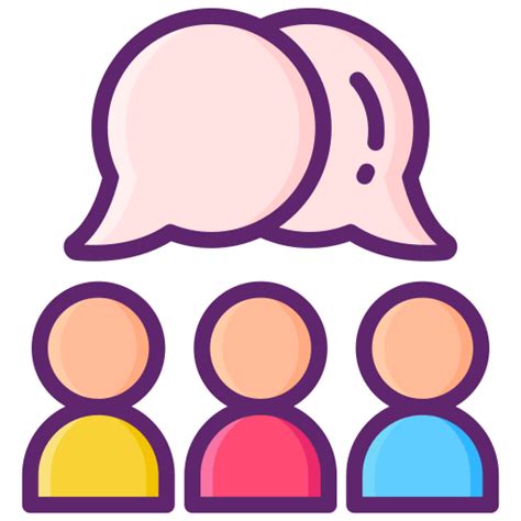 Interviewer Flaticons Lineal Color Icon