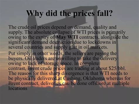 Analysis Of Negative Crude Oil Prices22042020 Ppt