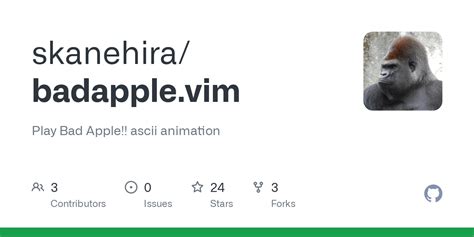 Github Skanehira Badapple Vim Play Bad Apple Ascii Animation