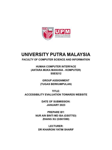 Hci Evaluation Group Assignment Pdf Accessibility World Wide Web
