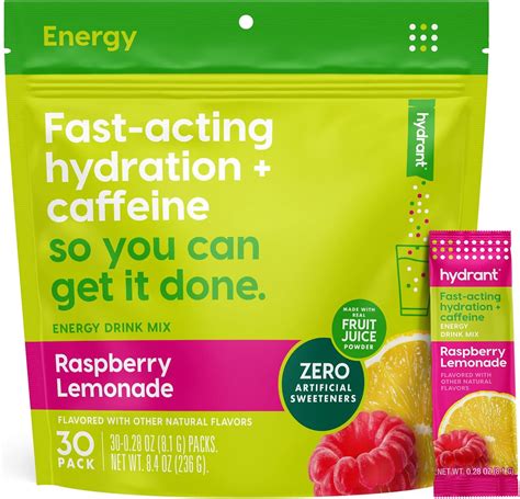 Hydrant Energy 30 Stick Pack Caffeine And L Theanine India Ubuy