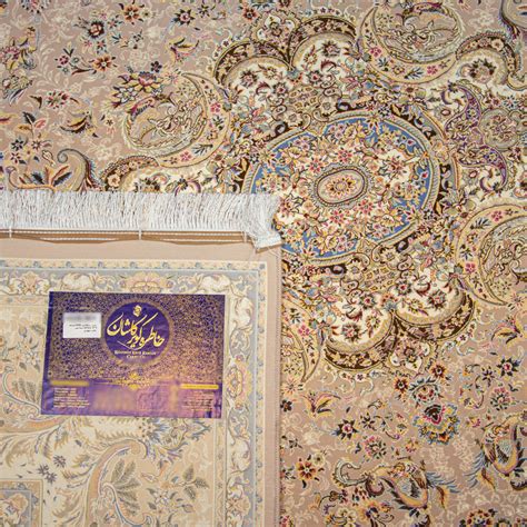 قیمت و خرید فرش ماشینی خاطره کویر کاشان طرح تبریز زمینه شکلاتی