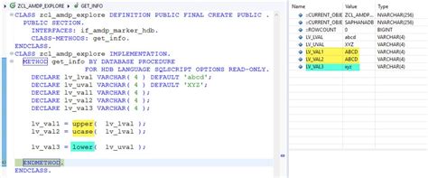 Hana Sql Upper And Lower Function Sapcodes