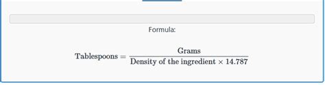 Grams To Tablespoons Calculator G To Tbsp Converter