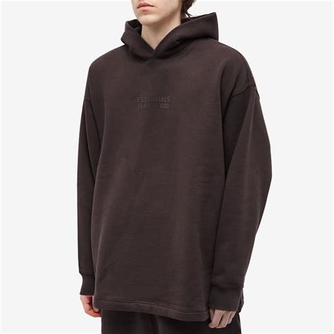Fear Of God Essentials Relaxed Hoodie Plum End Gb