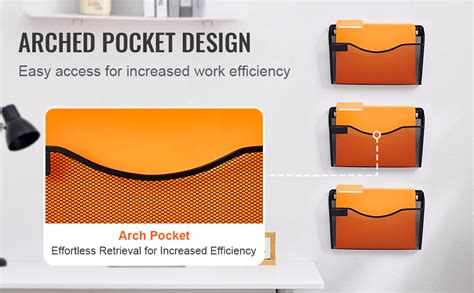 Vevor File Wall Rack Mesh Wall File Holder 3 Piece 1 Pocket For Office And School Vevor Uk