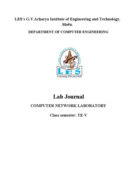 Cn Lab Manual 2018 19 Pdf Osi Model Computer Network