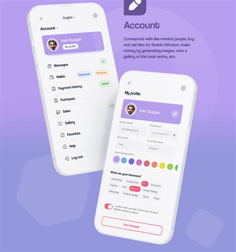 Stable Diffusion Mobile App Behance