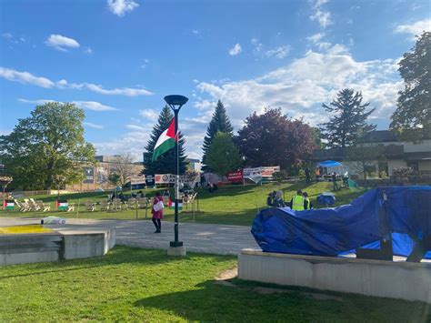 It Appears The Encampments Have Arrived At Uw Next To Grad House R Uwaterloo