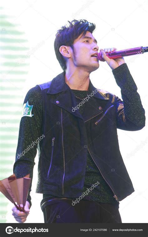 Taiwanese Singer Jay Chou Performs Promotional Event Sprite Hangzhou East Stock Editorial