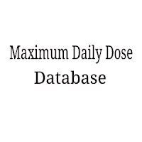 Maximum Daily Dose MDD Database