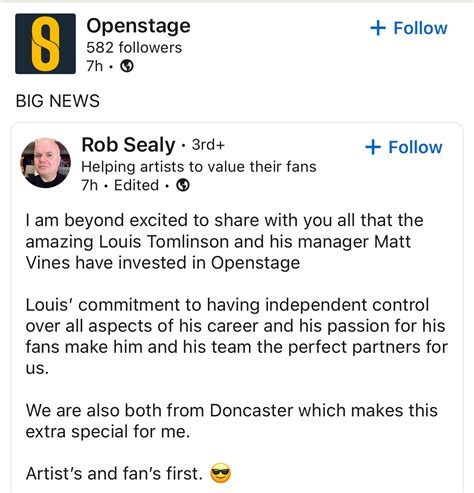 Openstage Announces Louis Tomlinson And Matt Vines Have Invested In The