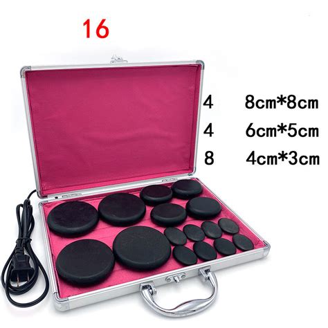 Nevis 16pcs Hot Stone Massage Set Oil Nassage Energy Stone Set For