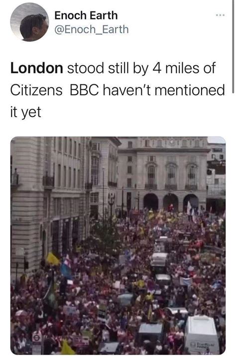 伦敦爆发反封锁大抗议，人群绵延数英里，推特网友质疑：bbc呢？ 新闻频道 和讯网