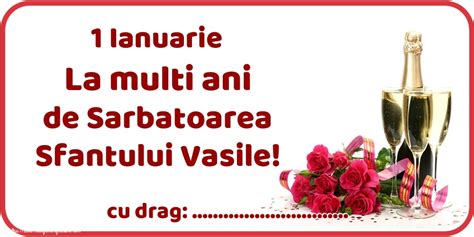 1 Ianuarie La Multi Ani De Sarbatoarea Sfantului Vasile