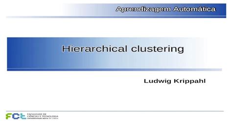 Pdf Hierarchical Clusteringhierarchical Clusteringhierarchical · 2019 11 21