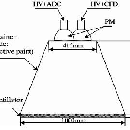 The MAKET ANI ScintillatorPMT Configuration For The 19 Detectors With