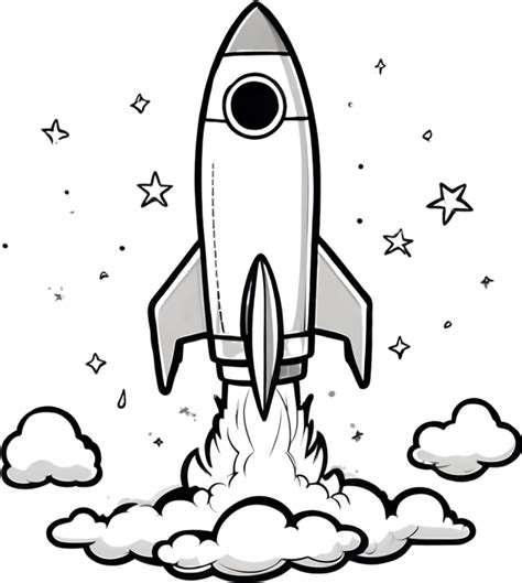 Ai Generated Cartoon Rocket Space Rocket Illustration 35088534 Png