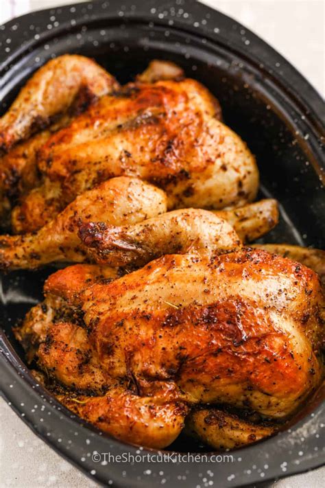 Baked Cornish Hens Just 3 Ingredients The Shortcut Kitchen