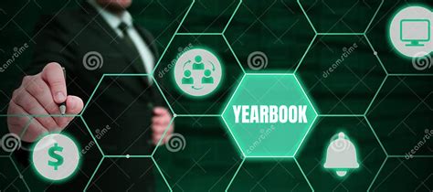 Conceptual Caption Yearbook Business Concept Publication Compiled By Graduating Class As A