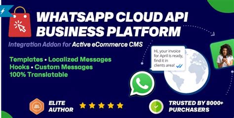 WhatsApp Business Platform Integration For Active ECommerce CMS