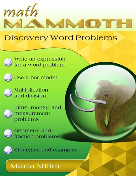 Math Mammoth Discovery Word Problems Workbook To Help You Learn To Solve Word Problems