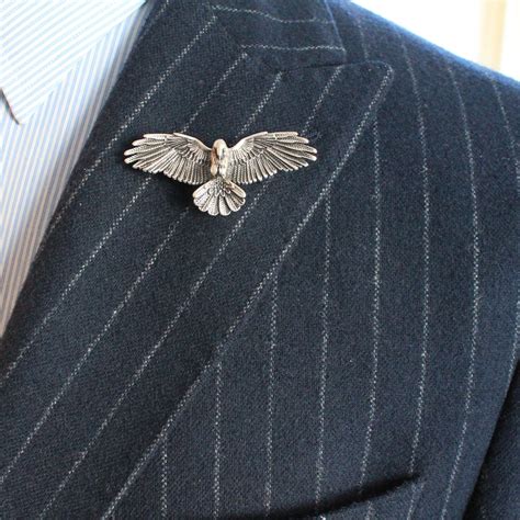 Eagle Brooch Eagle Collar Pin Jacket Handmade Lapel Pin Brooches