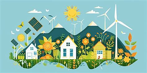 3d Sustainable Living With Renewable Energy And Ecofriendly Housing