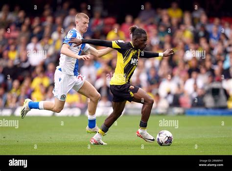 Blackburn Rovers Hayden Carter Chases Watford S Tom Dele Bashiru