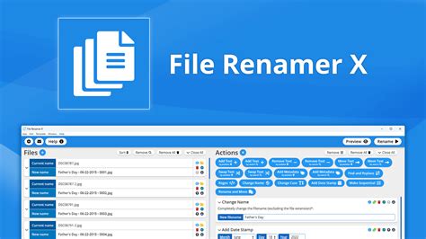 file renamer x bulk file renaming made easy