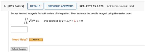 Solved Set Up Iterated Integrals For Both Orders Of Chegg Com