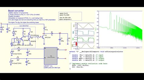 Qspice Insight With Boost Converter Youtube