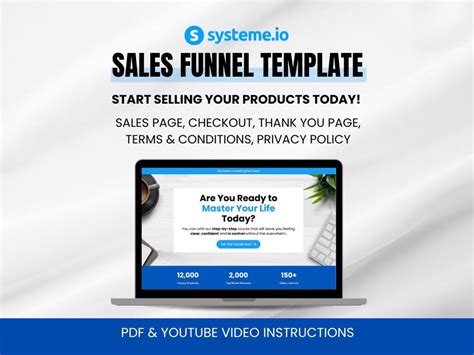 Sales Funnel Template Course Sales Funnel Digital