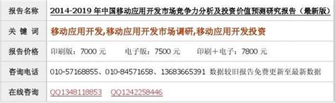2014 2019年中国移动应用开发市场竞争力分析及投资价值预测研究报告 最新版 word文档在线阅读与下载 无忧文档