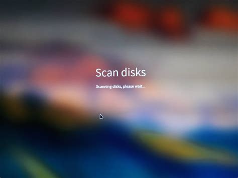 deepin stuck at scanning disks during installation deepin